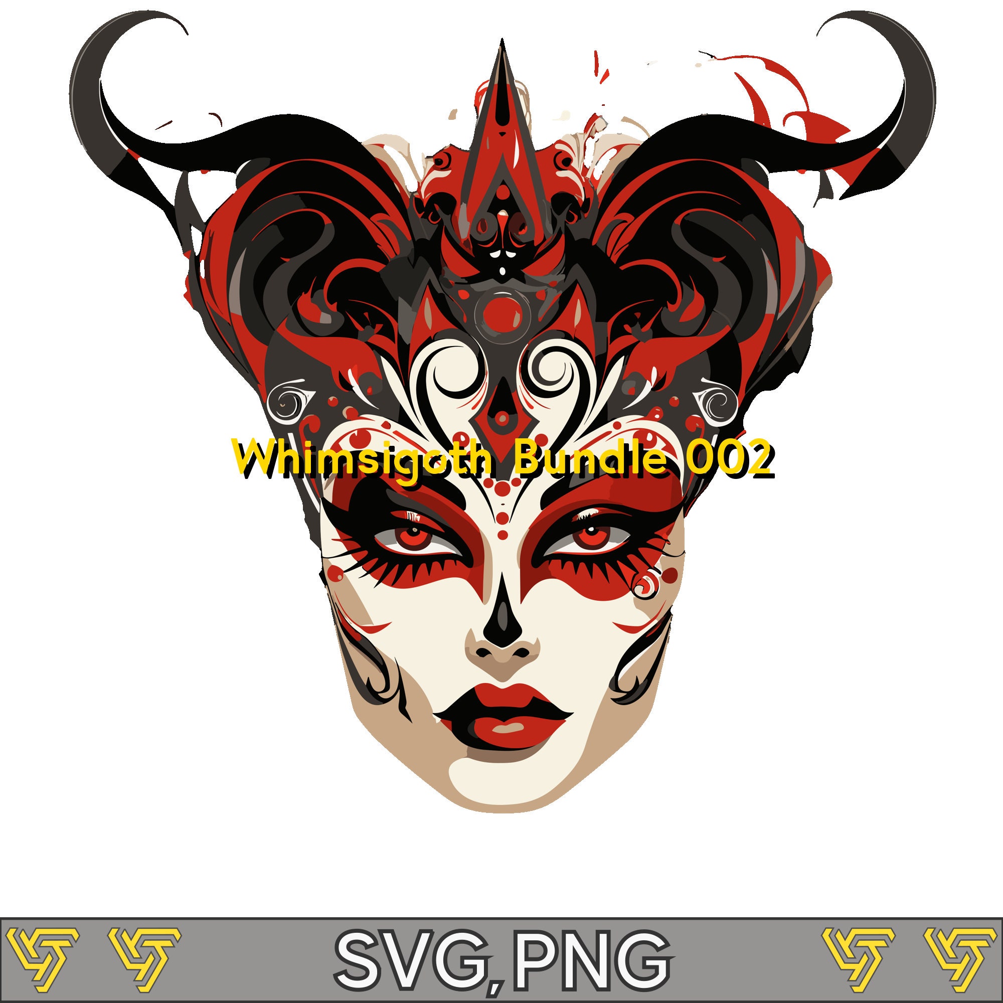 Whimsigoth Clipart Bundle 002 6 PNG and 6 SVG Instant - Etsy