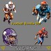 Football Clipart Bundle 001 | 8 Designs in Each Football SVG Bundle and ...