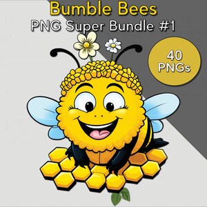 Bumble Bees PNG Bundle #1 - Instantly Download Your Sublimation ...