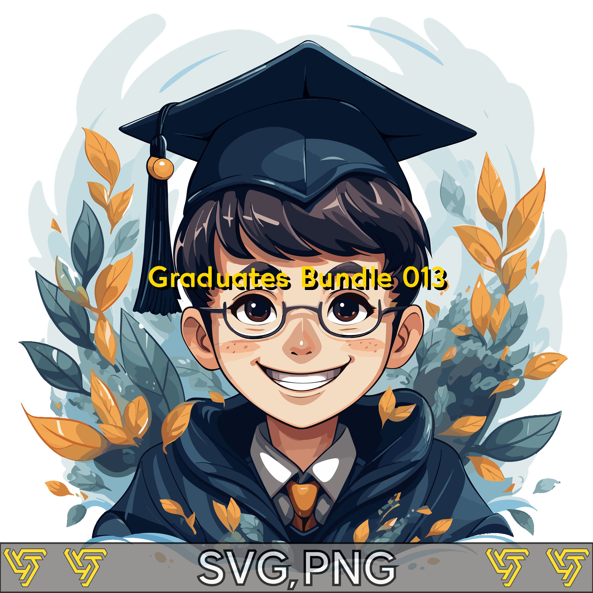 Student/graduate Clipart Bundle 013 6 PNG and 6 SVG Instant Downloads ...