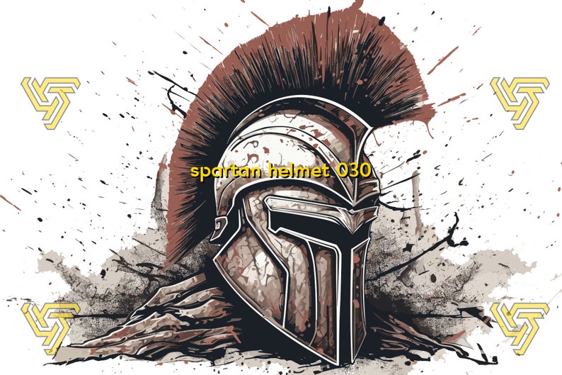 Epic Spartan Helmet 030 - SVG and PNG | Instant Digital Download | Wall ...