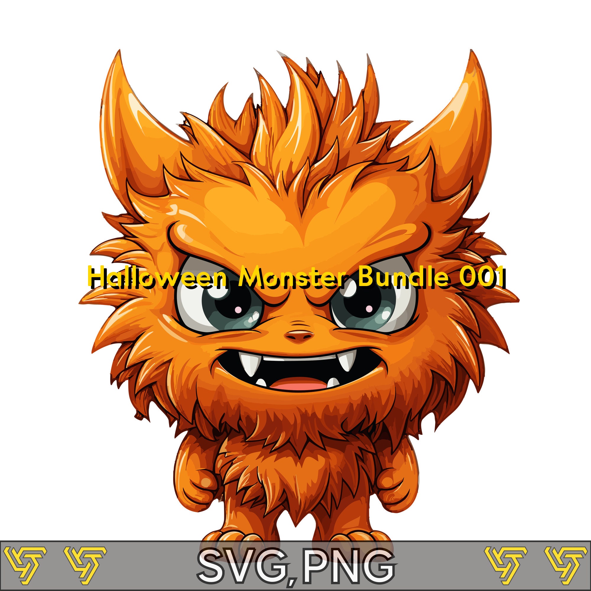 Halloween Monster Clipart Bundle 001 With 6 Designs in Our SVG Bundle ...