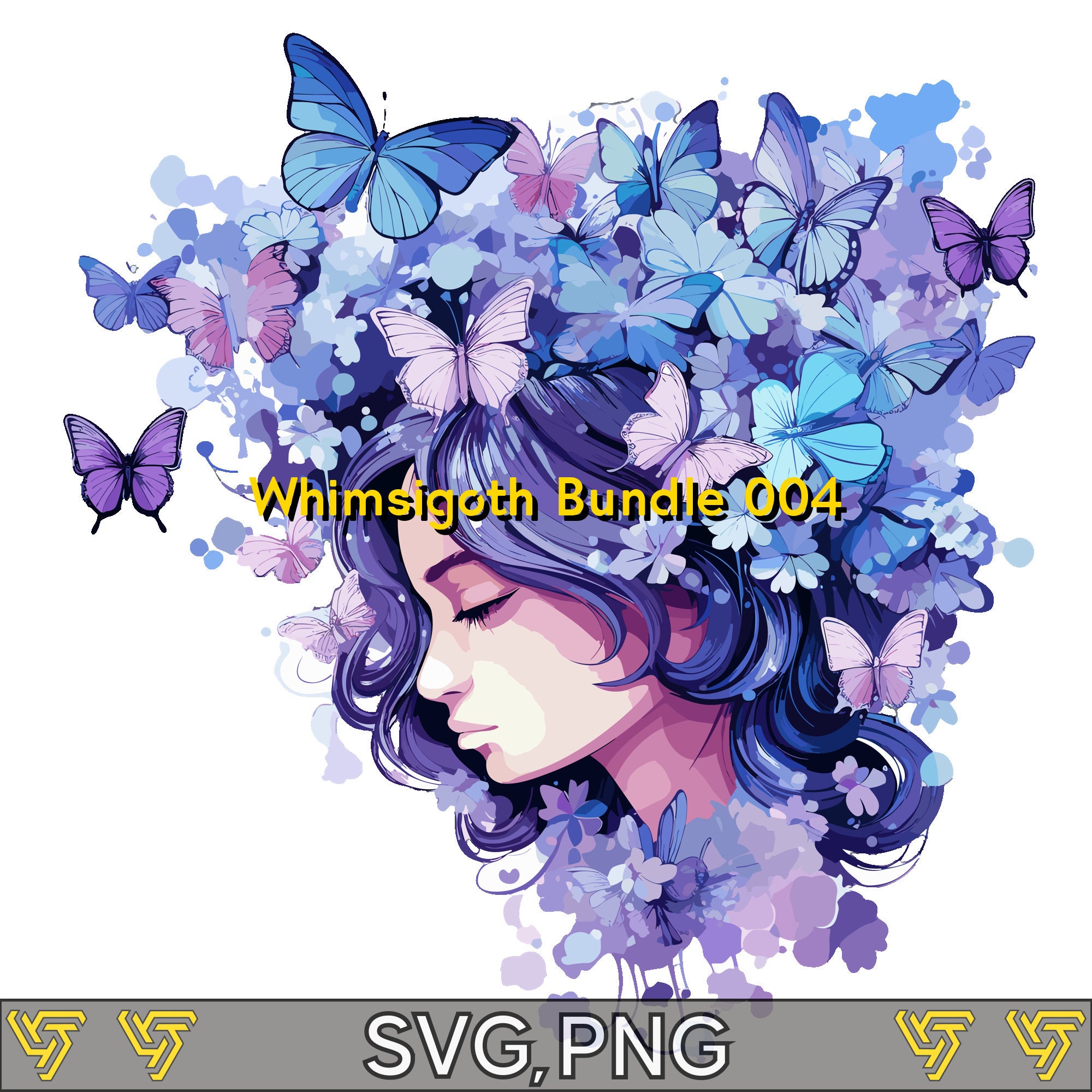 Whimsigoth Clipart Bundle 004 6 PNG and 6 SVG Instant - Etsy