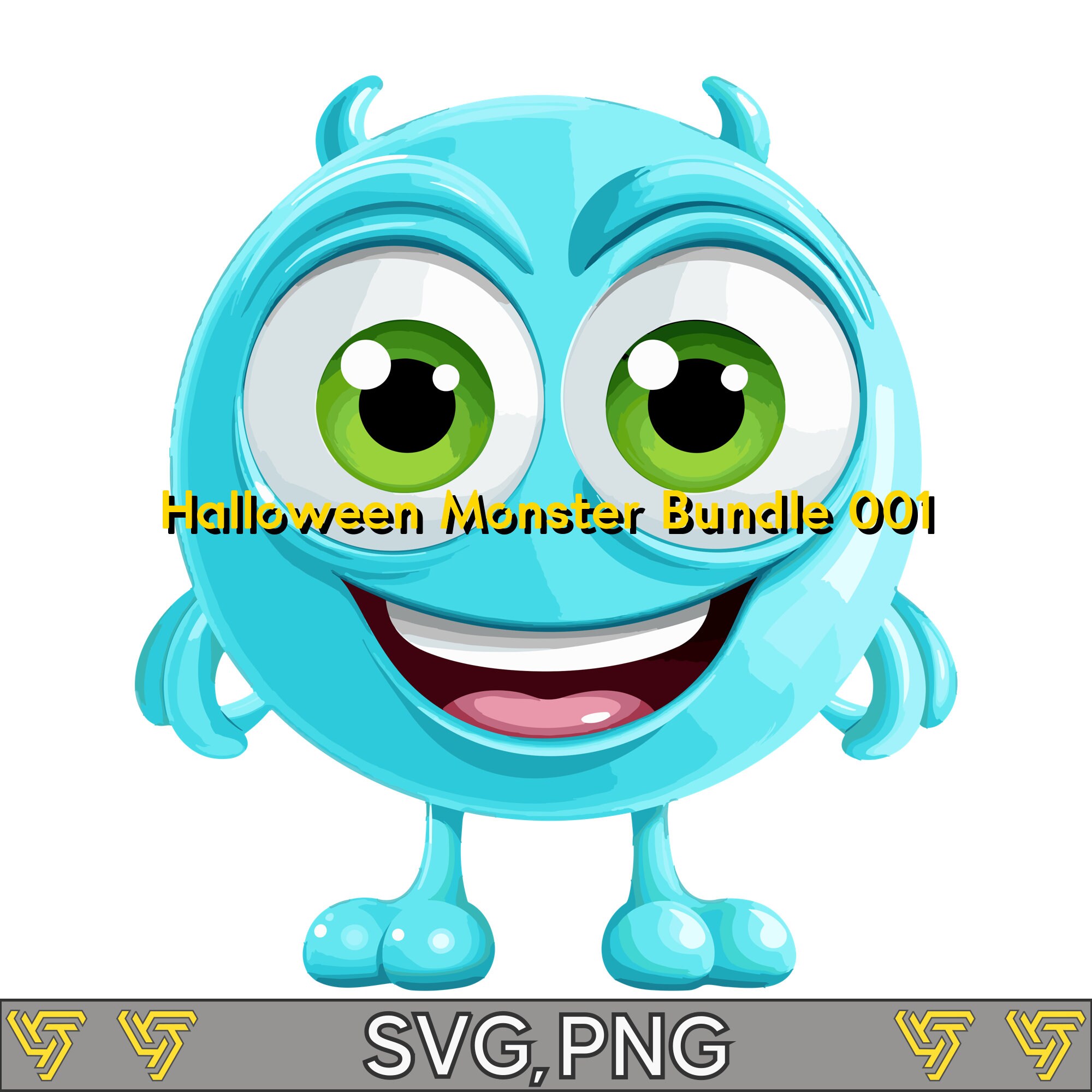 Halloween Monster Clipart Bundle 001 With 6 Designs in Our SVG Bundle ...
