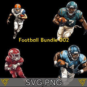 Football Clipart Bundle 002 | 8 Designs in Each Football SVG Bundle and ...