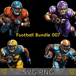 Football Clipart Bundle 007 | 8 Designs in Each Football SVG Bundle and ...
