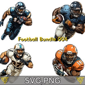 Football Clipart Bundle 004 8 Designs in Each Football SVG Bundle and ...