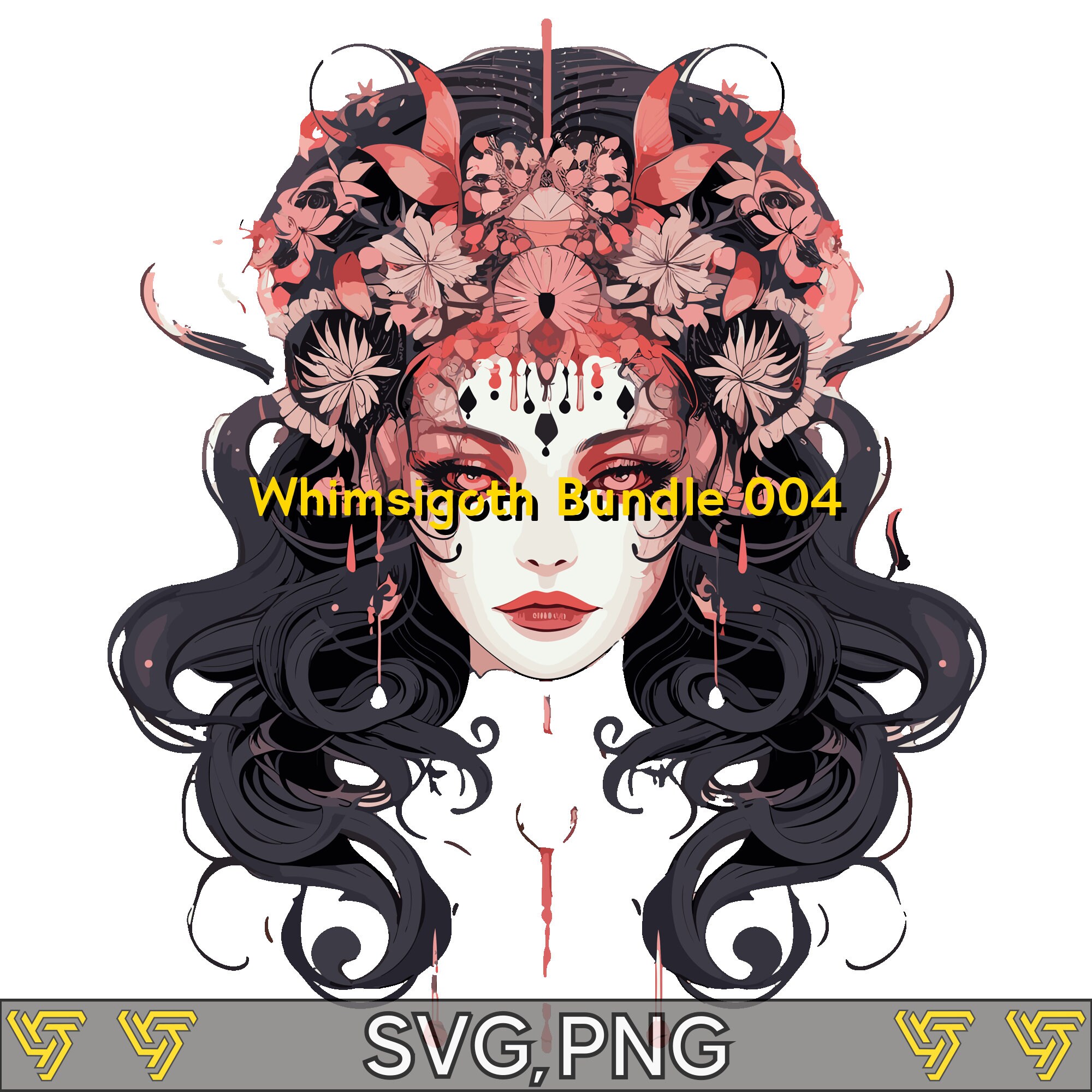Whimsigoth Clipart Bundle 004 | 6 PNG and 6 SVG Instant Downloads | for ...