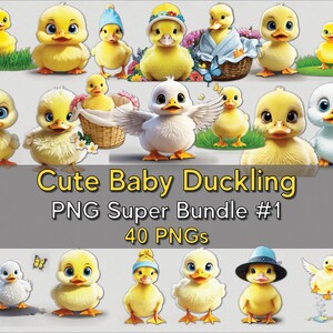 Cute Baby Ducks PNG Bundle #1 - Instantly Download Your Sublimation ...