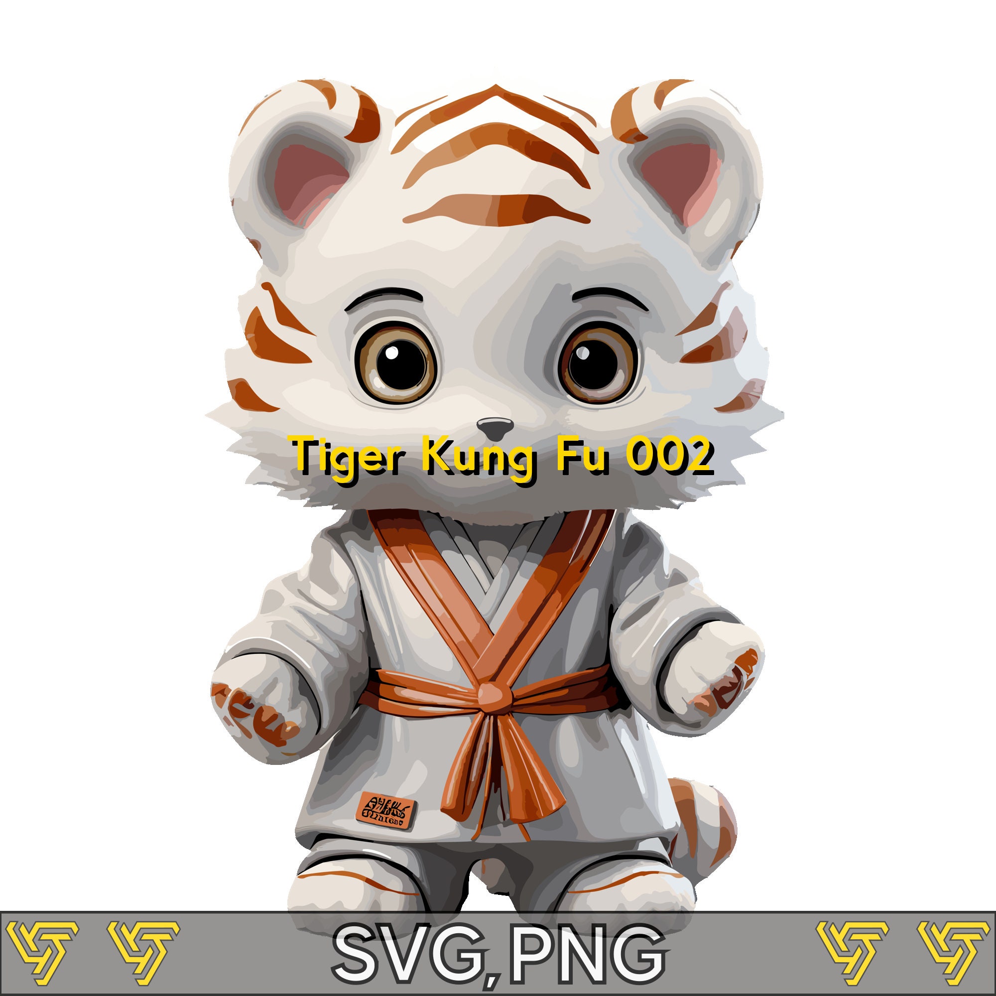 Tiger SVG Bundle Kung Fu Themed Clipart Bundle 002 Ignite - Etsy