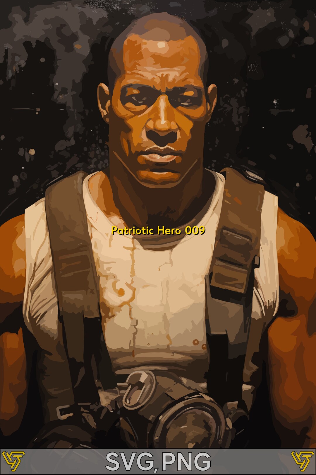 Patriotic Hero 009 | PNG/SVG Instant Download | Inspirational Wall Art ...