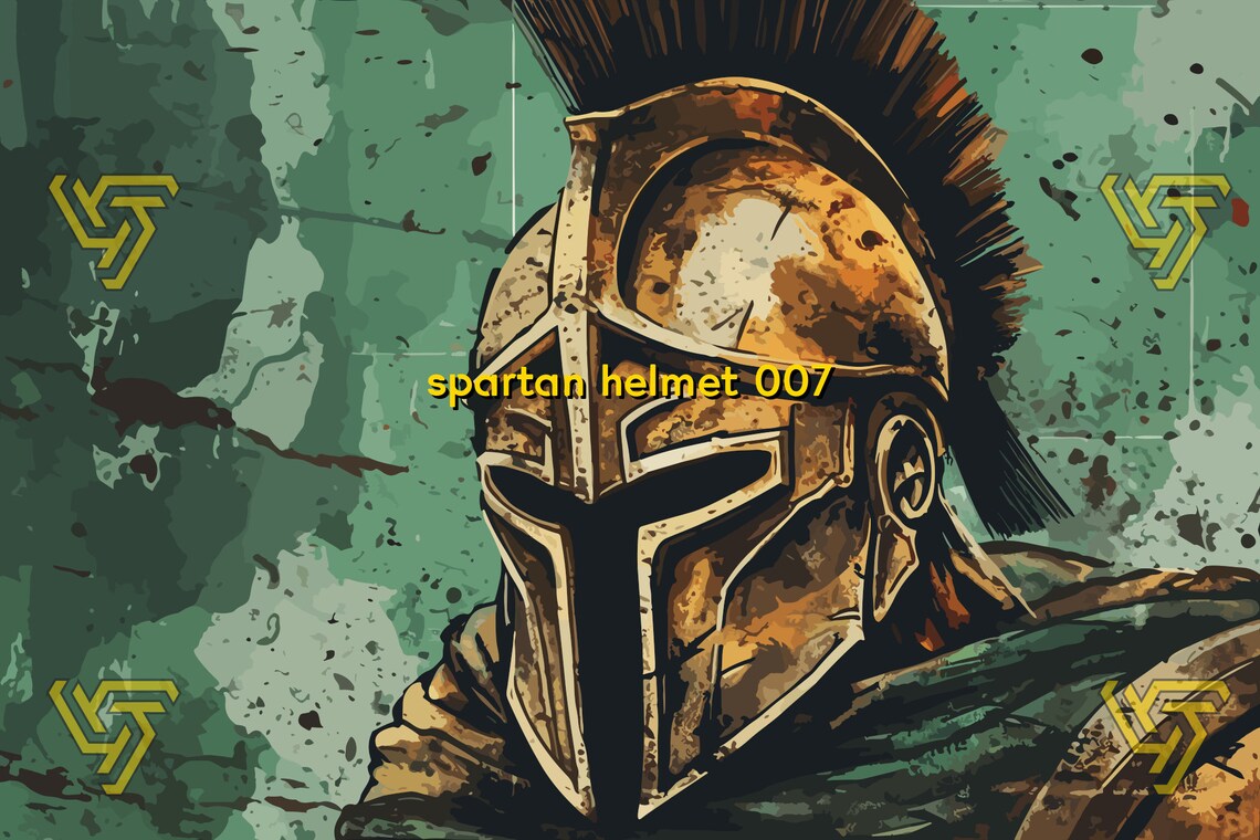 Epic Spartan Helmet 007 - SVG and High Resolution PNG - Digital ...