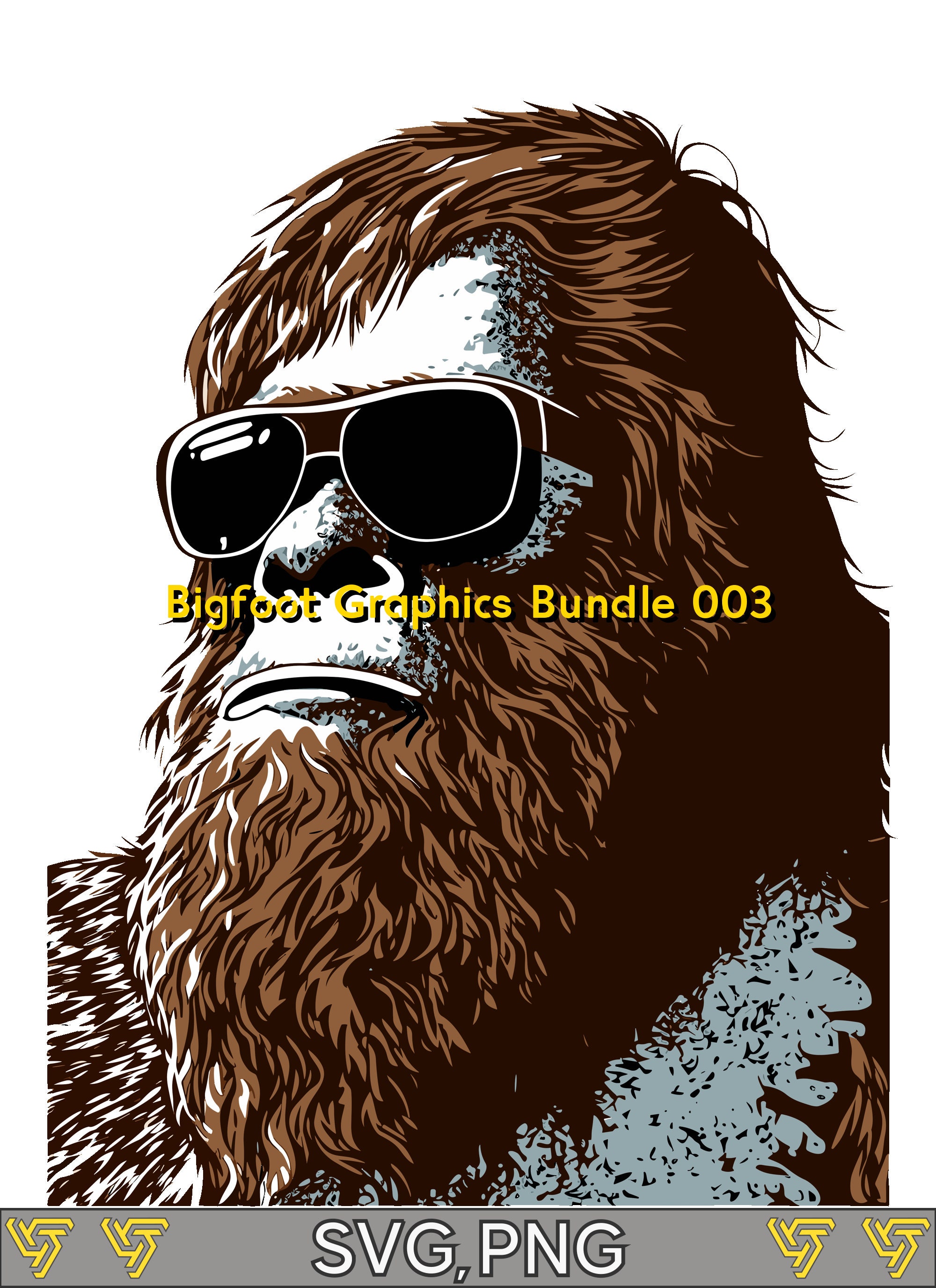 Bigfoot Clipart Bundle 003 | PNG & SVG Instant Downloads | for T-shirts ...
