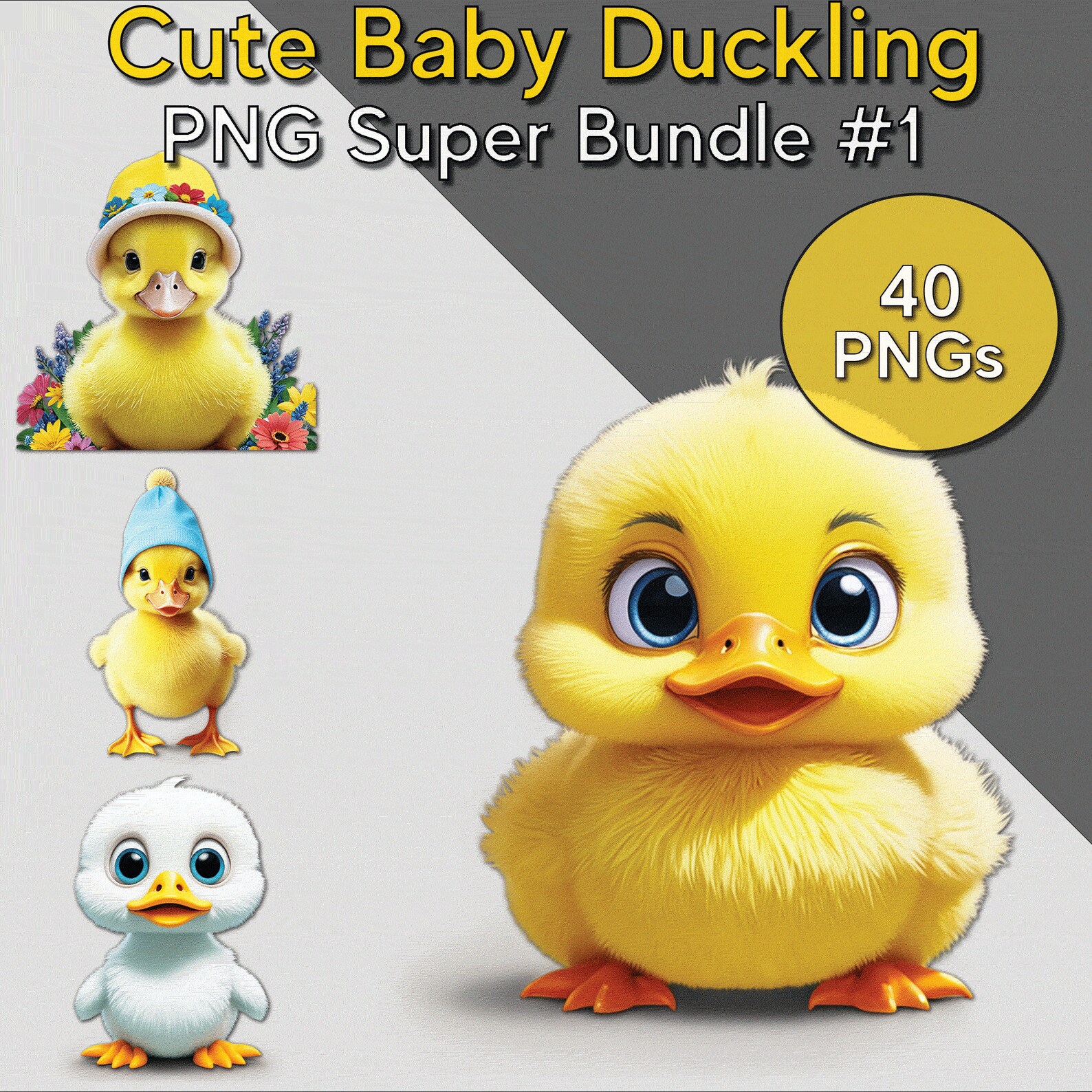 Cute Baby Ducks PNG Bundle #1 - Instantly Download Your Sublimation ...