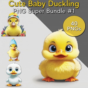 Cute Baby Ducks PNG Bundle #1 - Instantly Download Your Sublimation ...