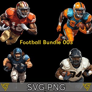 Football Clipart Bundle 003 | 8 Designs in Each Football SVG Bundle and ...