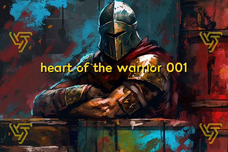 Heart of the Warrior 001 | PNG/SVG Instant Download | Inspirational ...