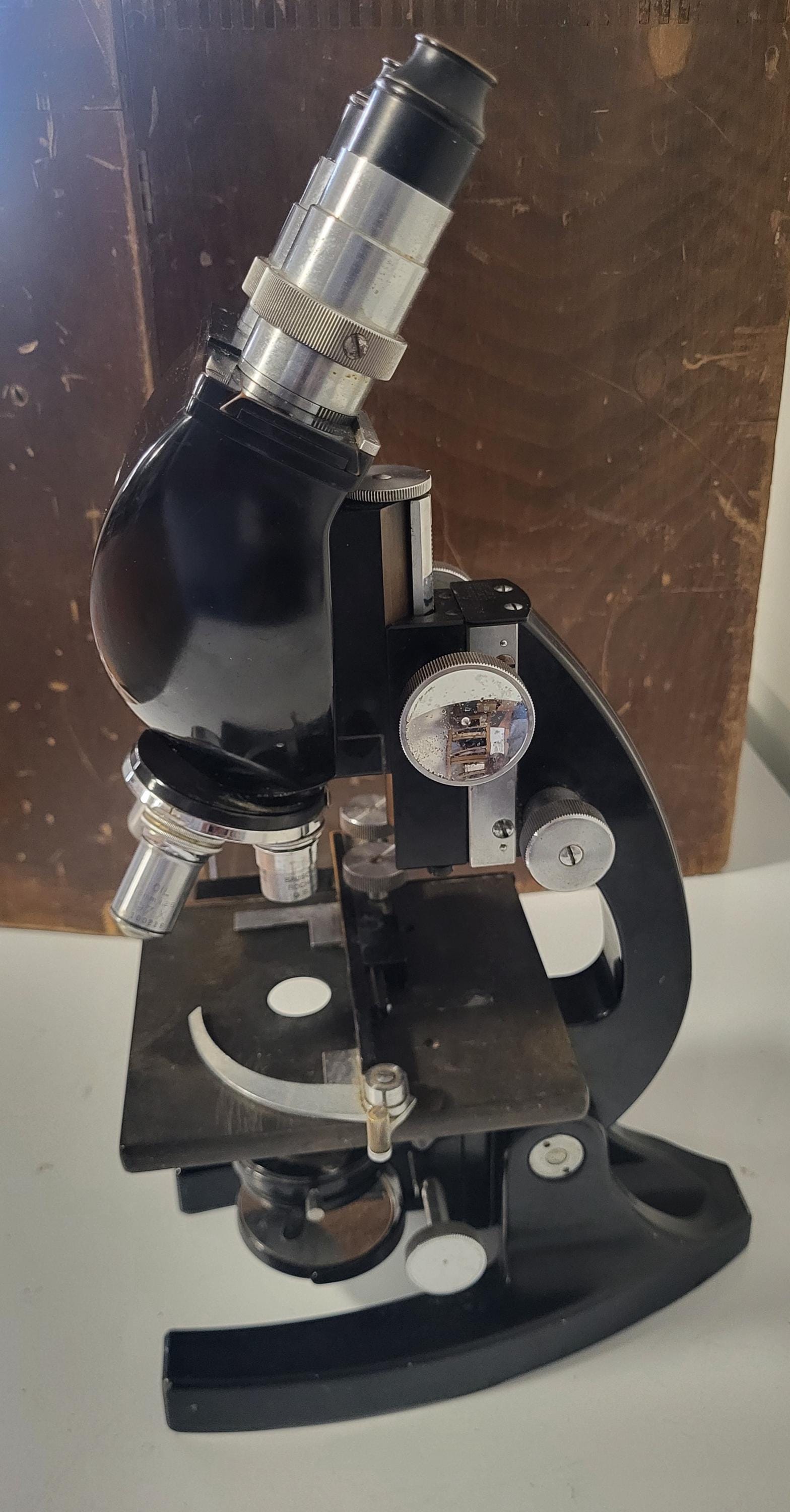 1948 Bausch & Lomb Microscope WK8443 USA Medical Laboratory Scope Good ...