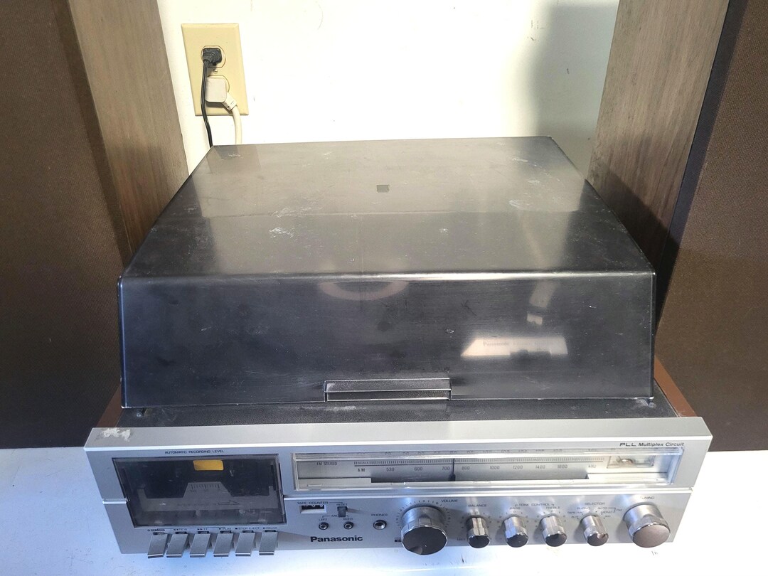 Vintage Panasonic Pll Multiplex Turntable With KLH Model 331 Bookshelf ...