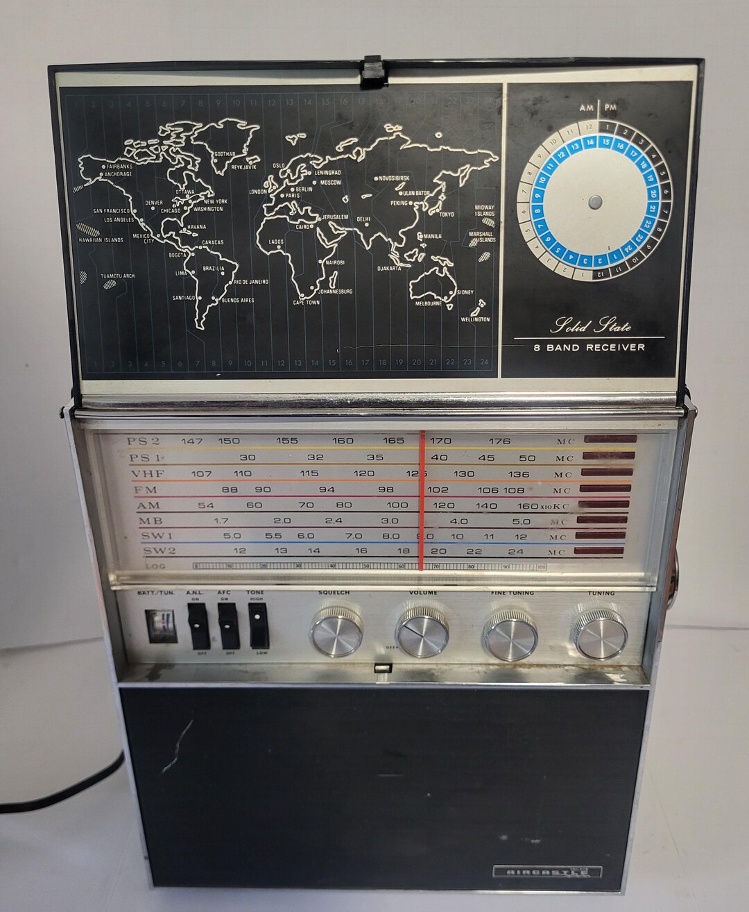 Vintage Aircastle Radio Solid State 8 Band Tune in the World. Tested ...