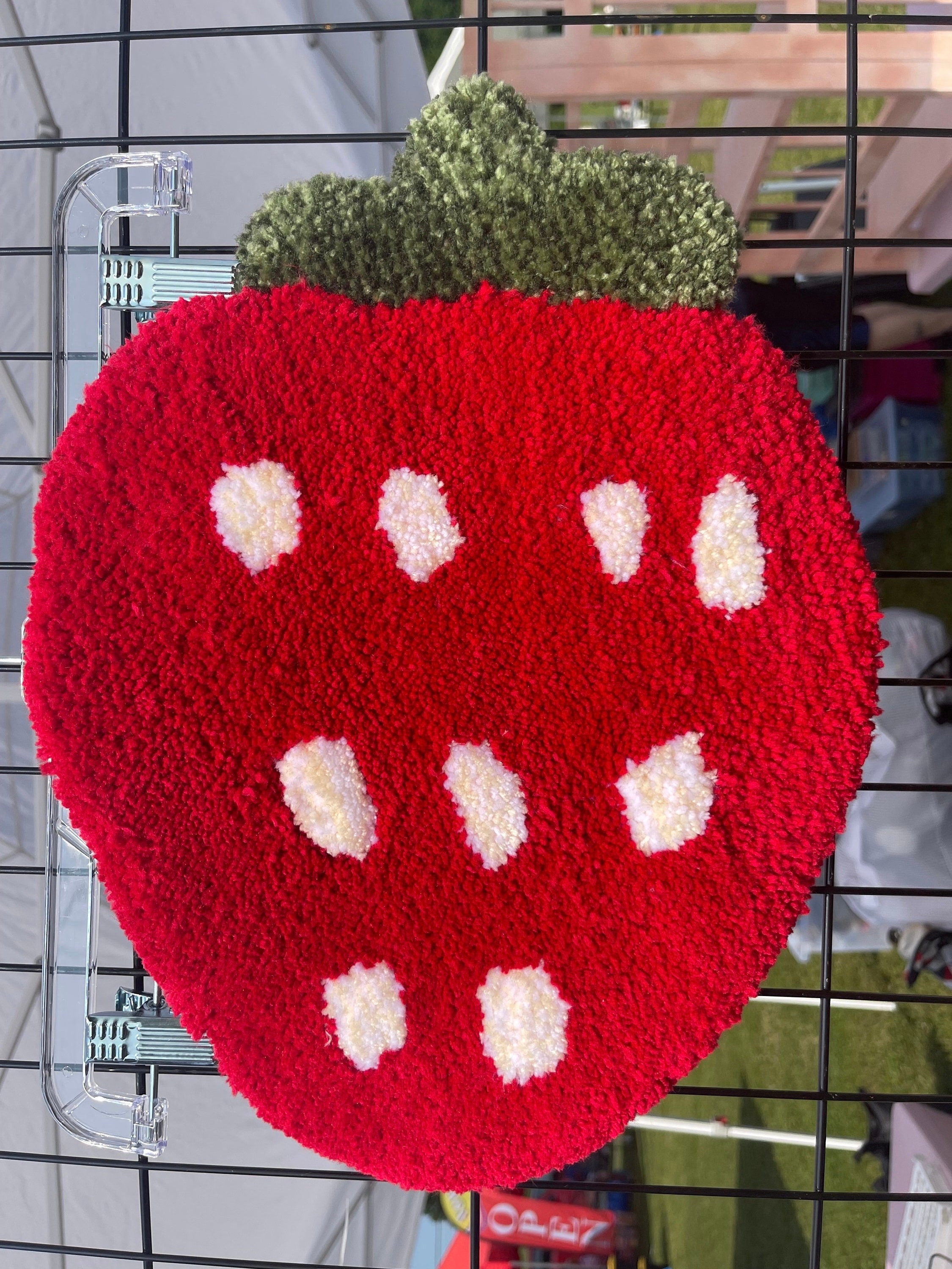 Tufted Strawberry Rug - Etsy