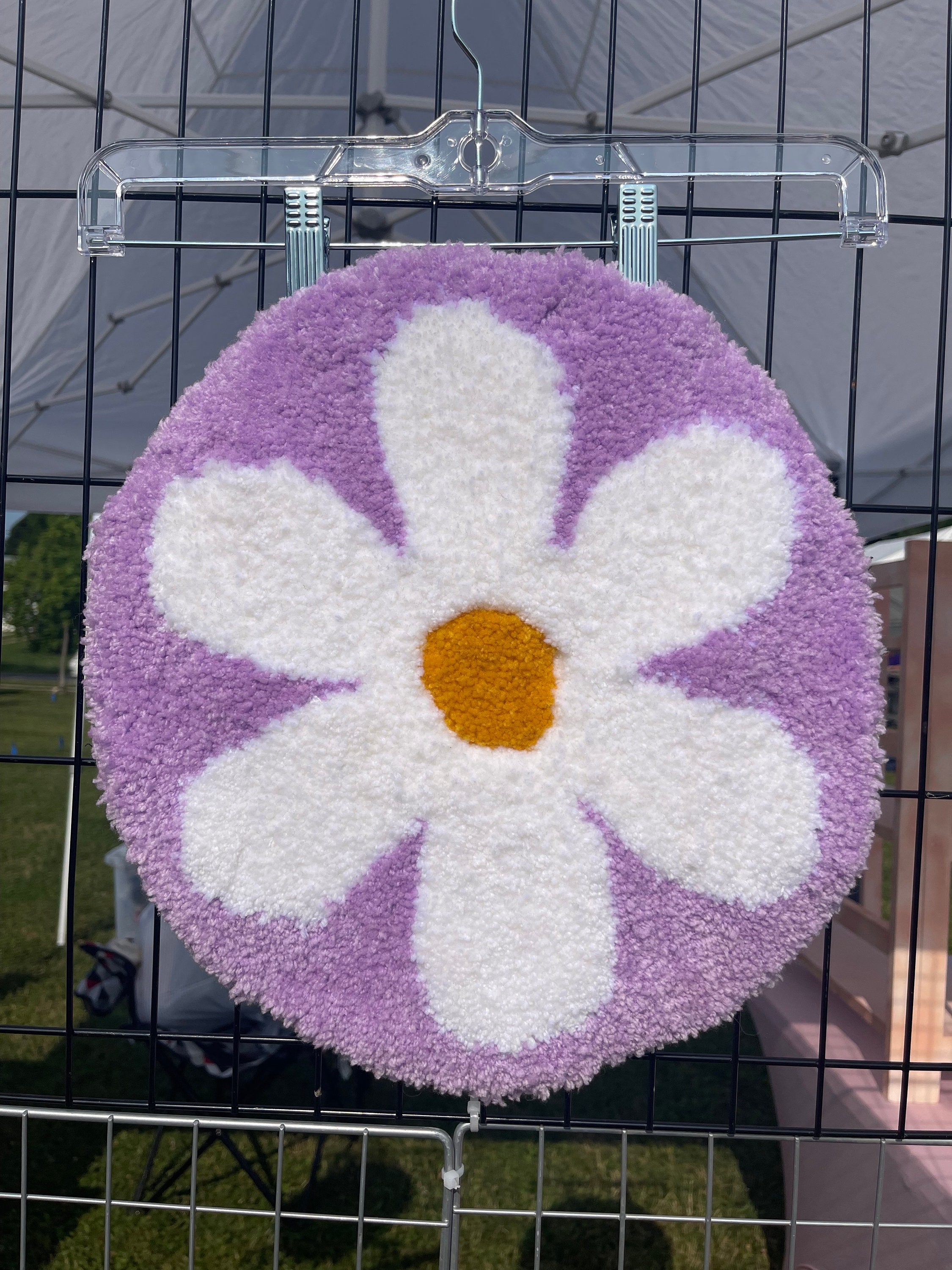 Tufted Daisy Flower Rug - Etsy