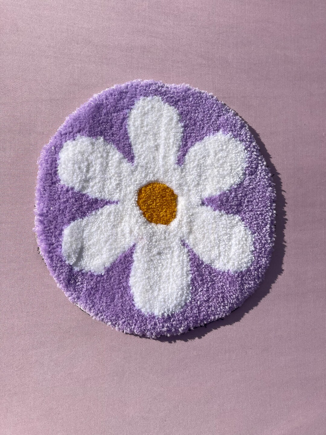Tufted Daisy Flower Rug - Etsy