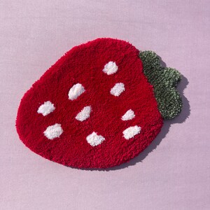 Tufted Strawberry Rug - Etsy