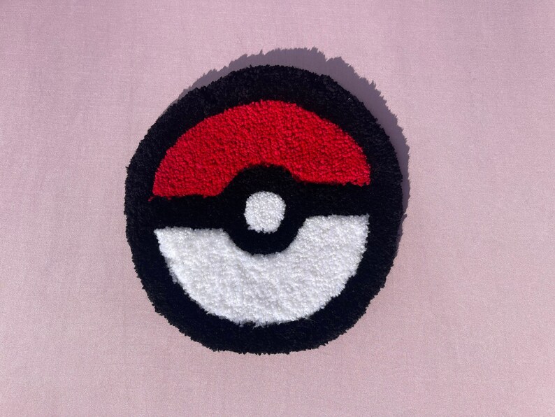 Tufted Pokeball Rug - Etsy