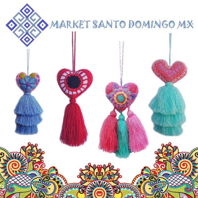 Mexican Felt Hearts - Etsy