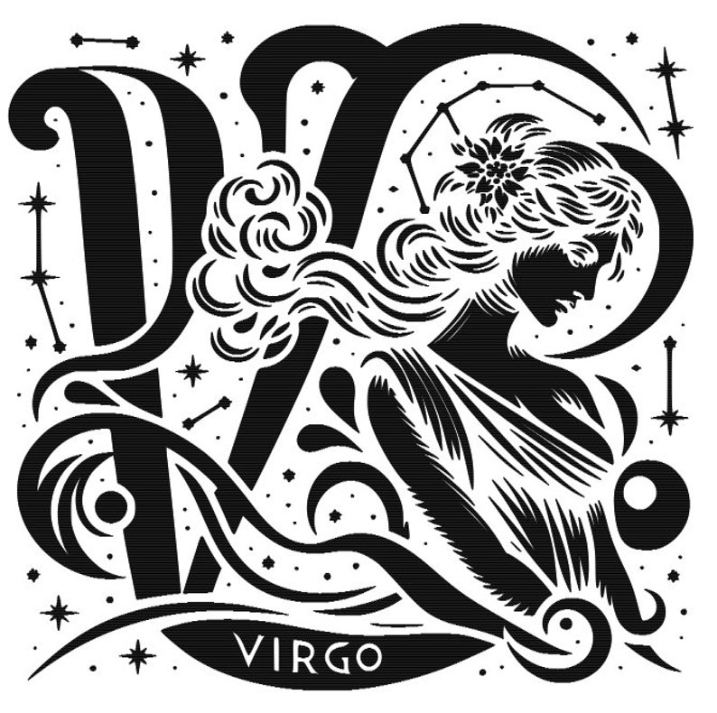20x Virgo, Virgo Zodiac Laser Cut Files - Etsy