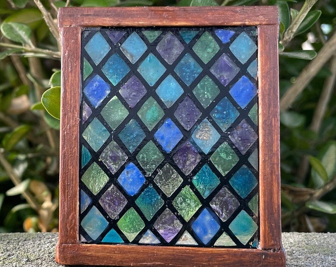 Stained-glass Window, Handmade Miniature, Dollhouse Window, Miniature ...