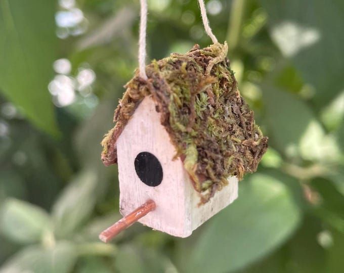 Handmade Miniature Birdhouse for Dollhouse or Indoor Fairy Garden. - Etsy