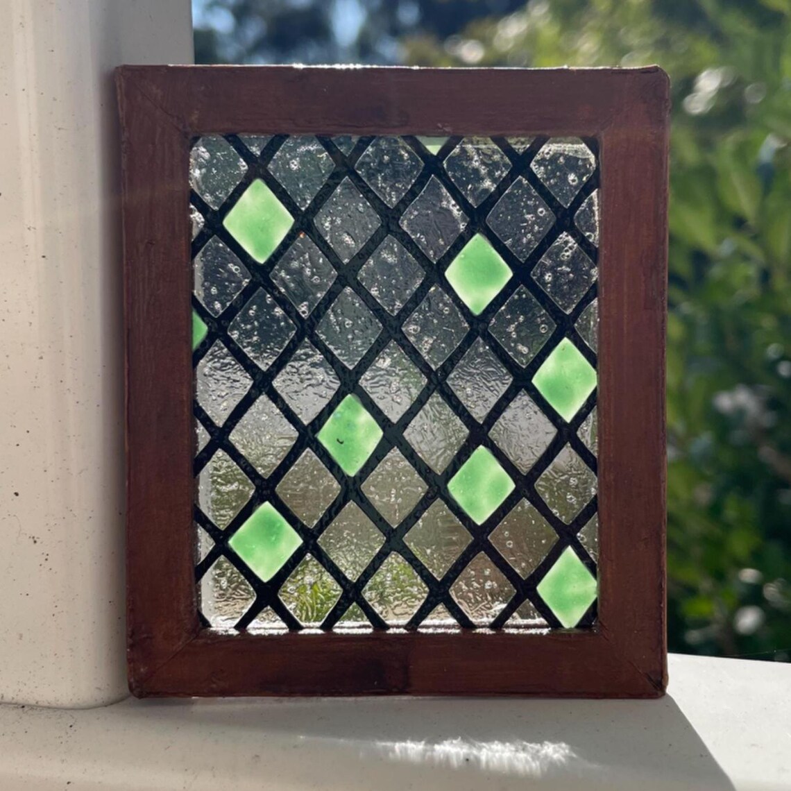 Stained-glass Look Window, Handmade Miniature, Dollhouse Window ...