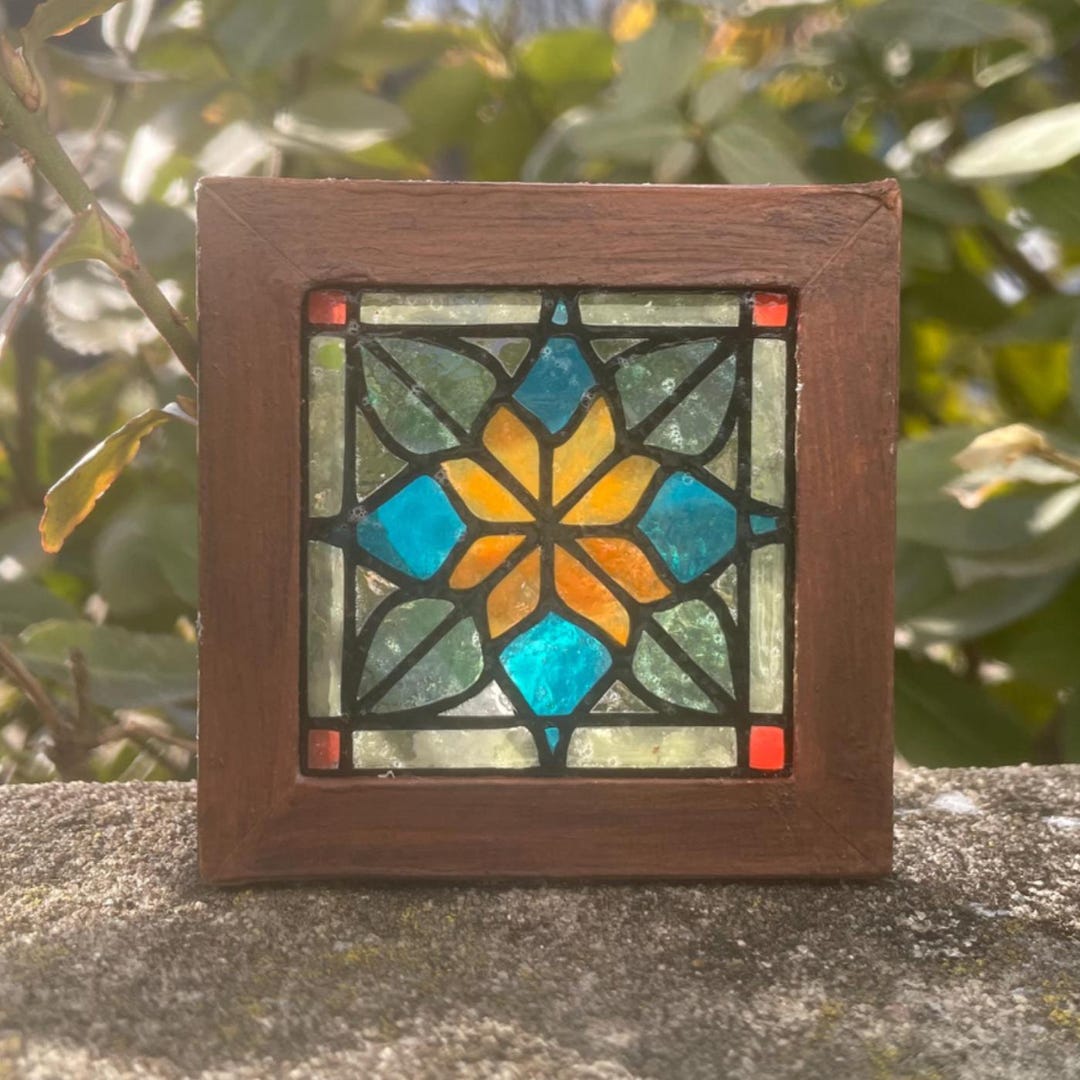 Handmade Stained-glass Look Miniature Window, Dollhouse Decor - Etsy