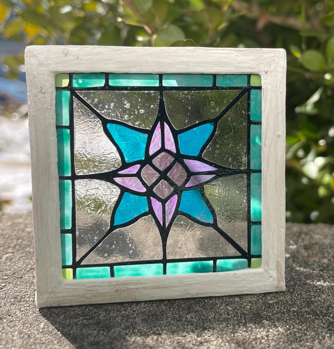 Stained-glass Window, Handmade Miniature, Dollhouse Window, Miniature ...