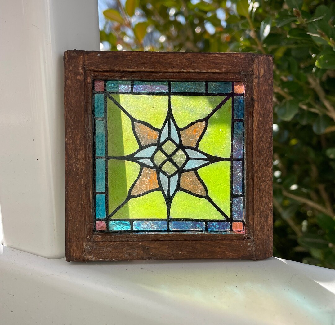 Stained-glass Window, Handmade Miniature, Dollhouse Window, Miniature ...