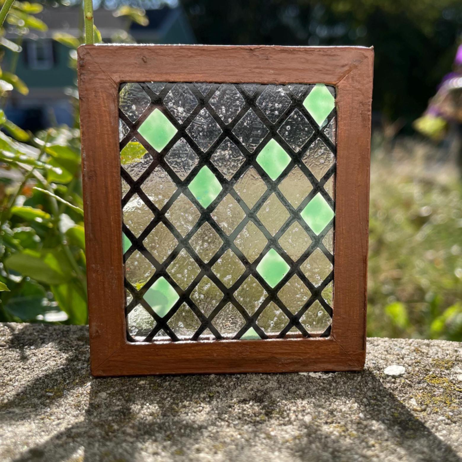 Stained-glass Look Window, Handmade Miniature, Dollhouse Window ...