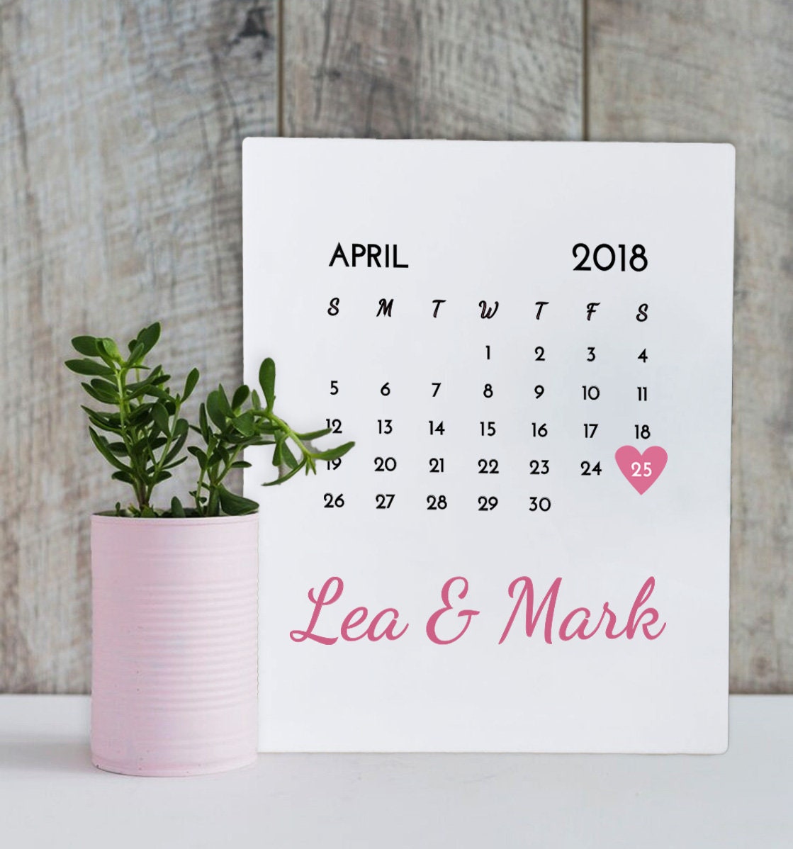 Personalized Meeting Date Calendar / Meeting Date Poster - Etsy