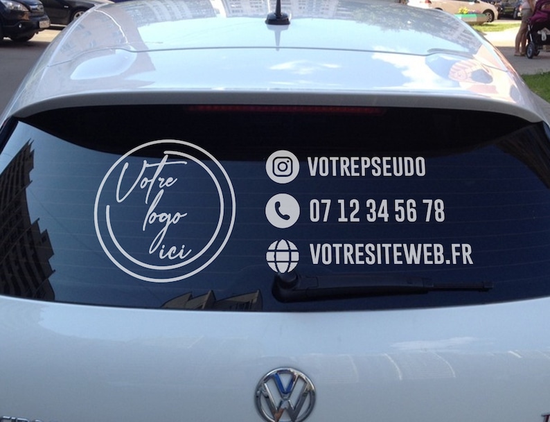 Car Advertising Sticker LOGO, Instagram / Vehicle Marking - Etsy