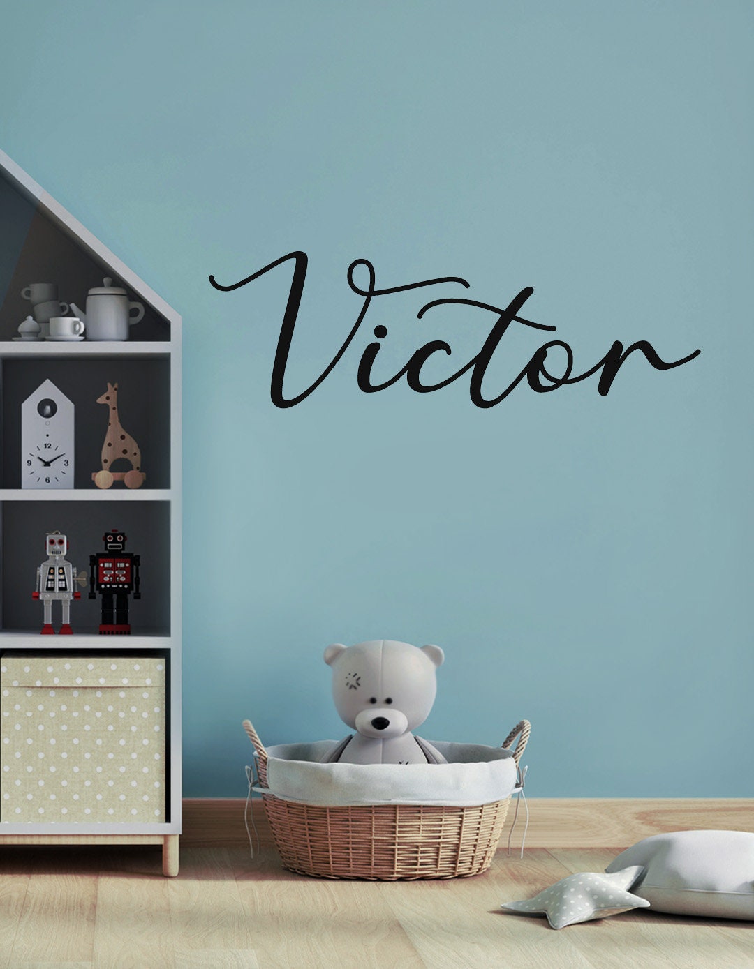 Adhesive Vinyl First Name for Children's Room Personalized Decoration ...
