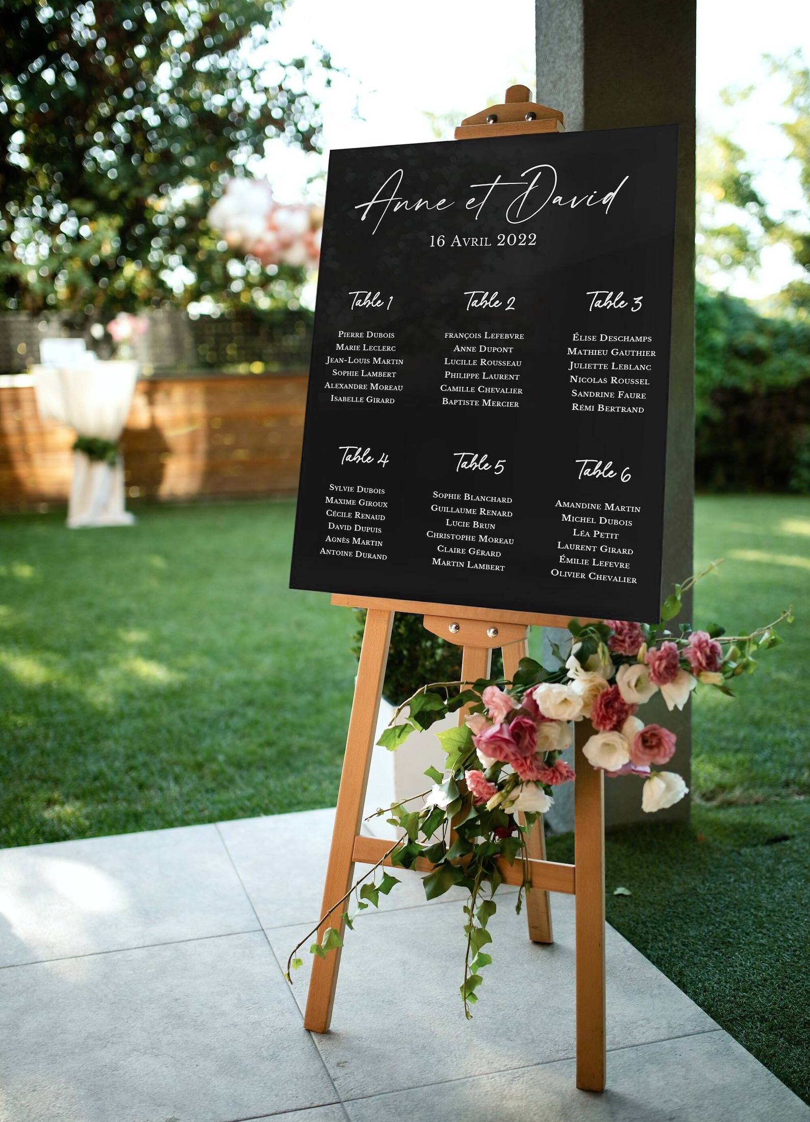 Personalized Black Acrylic Wedding Table Plan - Etsy
