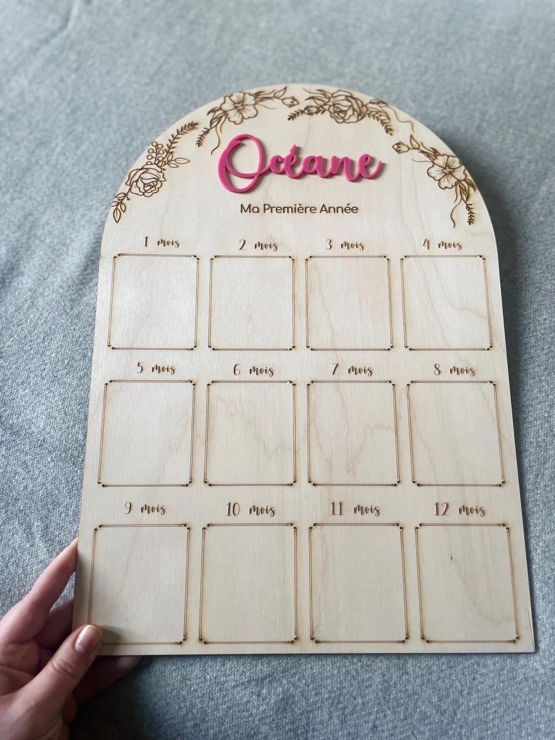 My First Year Wooden Sign - Etsy