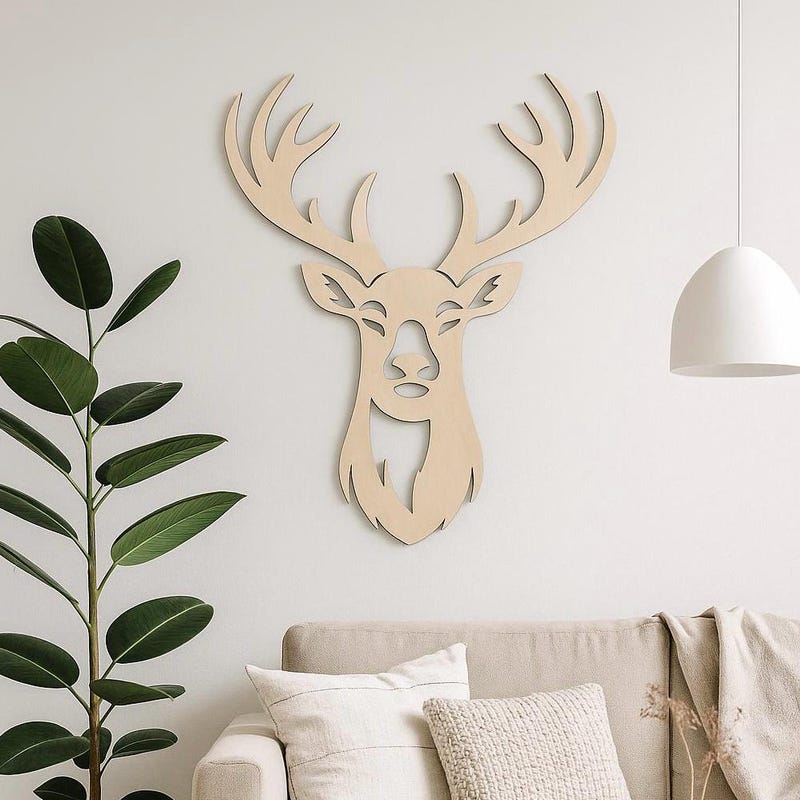 Tête de cerf murale - Etsy France