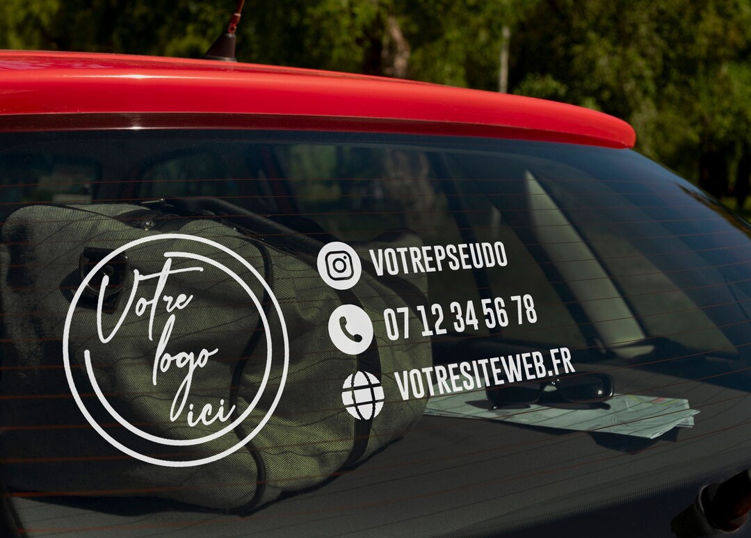 Car Advertising Sticker LOGO, Instagram / Vehicle Marking - Etsy
