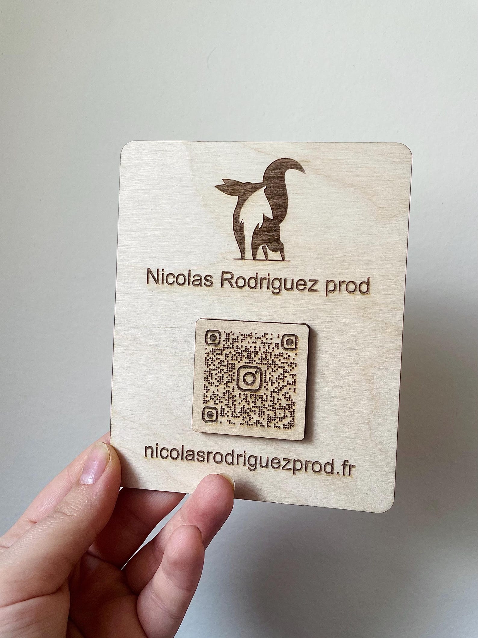 Personalized Wooden Engraved 2 QR Codes Plaque - Etsy