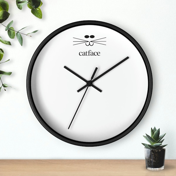 Cat Wall Clock - Etsy