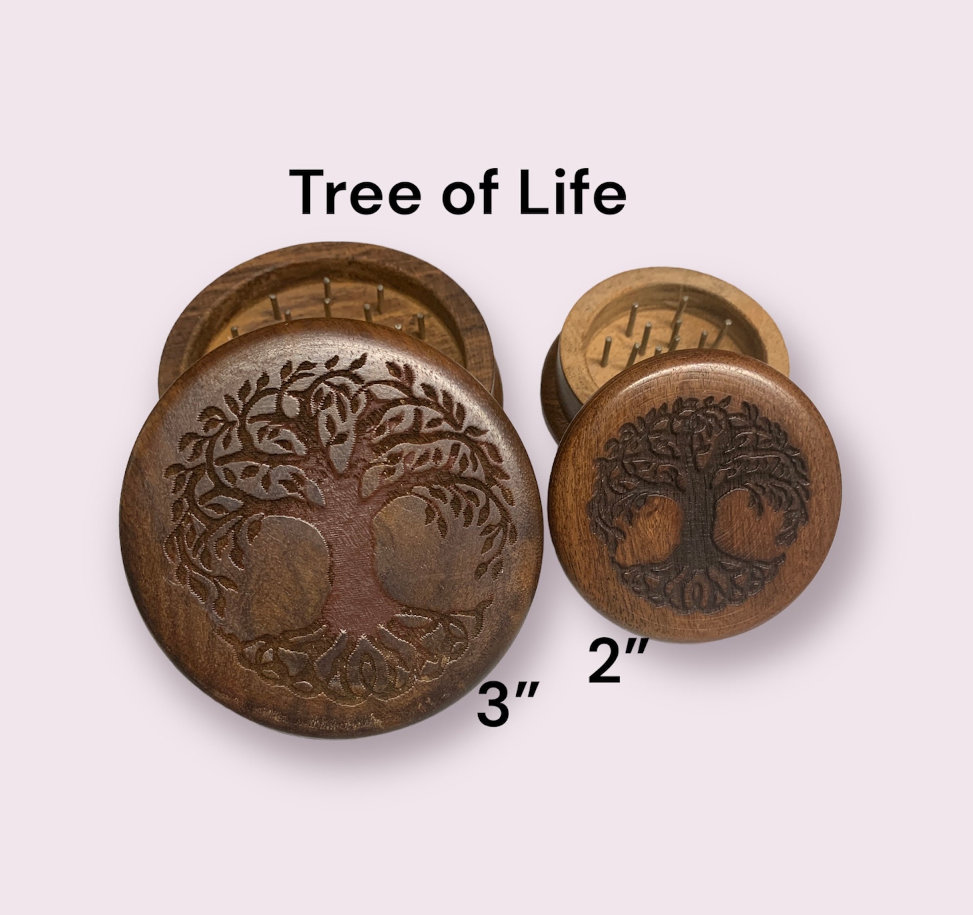 Hand-carved Wooden Herb Grinders - Etsy