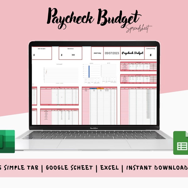 Digital Payroll Sheet - Etsy