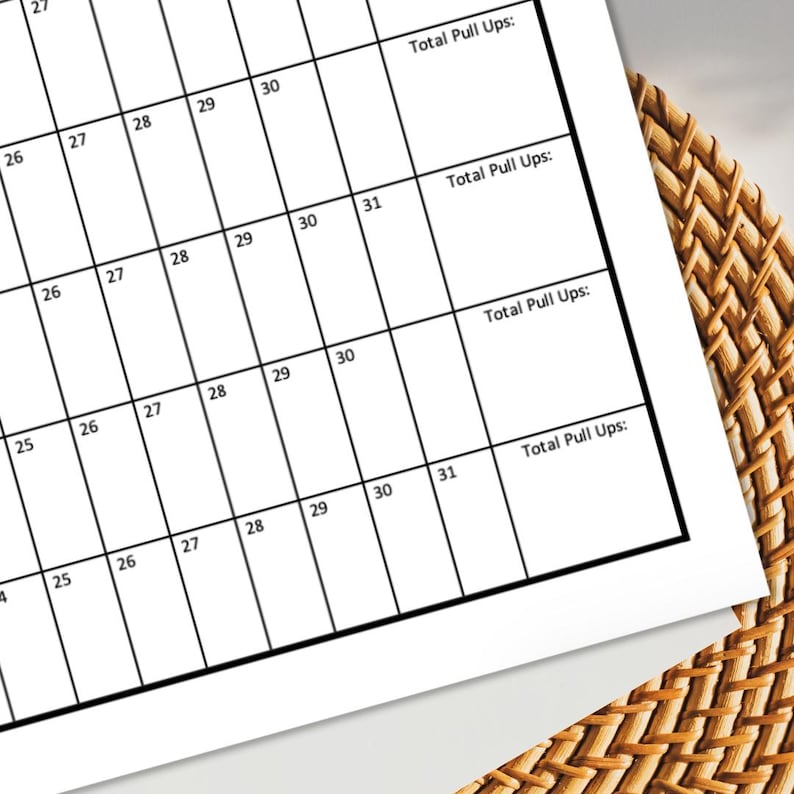 A3 Poster Pull-up Tracker Challenge Laminated Wall Daily Year Planner ...